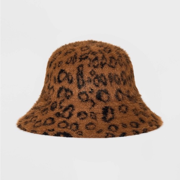 a new day | Accessories | Knit Textured Bucket Hat A New Day Leopard ...